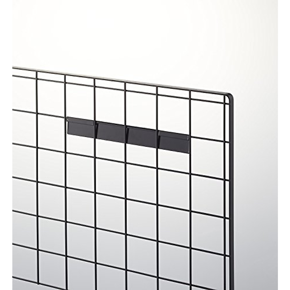 Yamazaki Home Grid Panel 5-Hook Accessory for Hanging Kitchen Utensils and Tools, One Size, Black