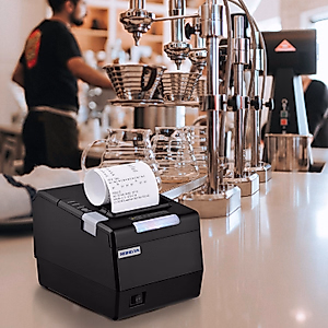 RONGTA 80mm Thermal Receipt Printer for Restaurant Kitchen, POS Printer with Auto Cutter, USB Serial Ethernet Interface for ESC/POS, Support Windows/Mac/Linux Cash Drawer, Do not Square/Clover (RP850)