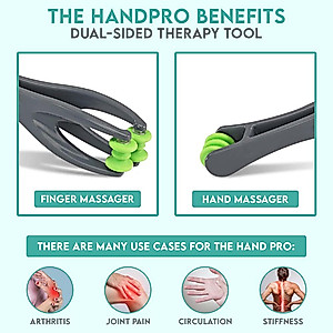COZLOW HandPro Finger Massager for Deep Tissue Comfort, Dual-Sided Therapy Tool for Arthritis, Carpal Tunnel, Stress & Pain Relief, Massage Roller for Hands, Palm & Wrist