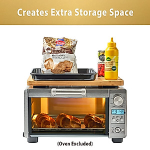 Cutting board Compatible with Breville BOV650XL/BOV670BSS Compact Smart Oven, Accessories for Countertop Toaster Oven, With Heat Resistant Silicone Feet, Creates Storage Space, Protects Cabinets