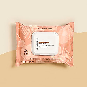 Honest Beauty Makeup Remover Facial Wipes | Plant-Based, Hypoallergenic | 30 Count 3 Pack
