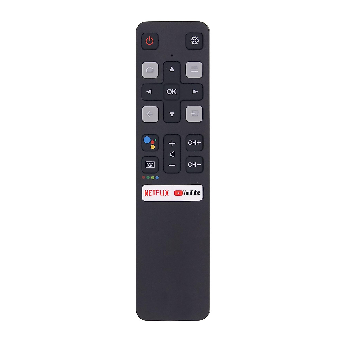 New Replacement TCL Remote Control (RC802V FNR1) for All TCL Android 4K UHD Smart TV Without Voice Function
