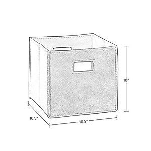 RiverRidge Kids 4-Tier Ladder Shelf Bookcase with Toy Organizer Bin 2 Gray Fabric Folding Bins and Spacious Open Shelves Display Stand for Books Toys & Games