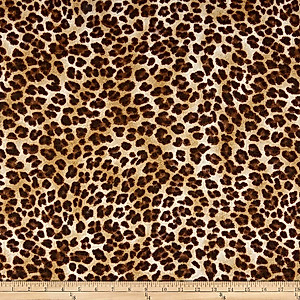 Premier Prints Amazon Leopard Sand, Fabric by the Yard