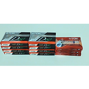 TDK D90 Blank Cassette Tapes Pack of 10 Plus One
