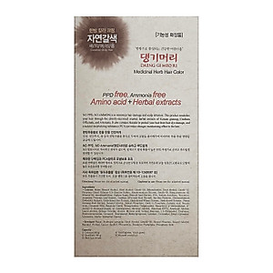 Daeng Gi Meo Ri Medicinal Herb Hair Color to cover gray hair (Natural Brown) (3 PACK)