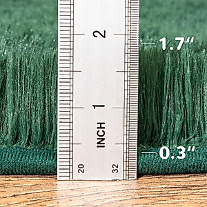 Awaytail Round Fluffy Rug 4FT Green - Super Soft Circle Rug for Kids Room - Shaggy Circular Rug for Nursery Fuzzy Plush Rug for Teen's - Furry Carpet for Boys Girls Room