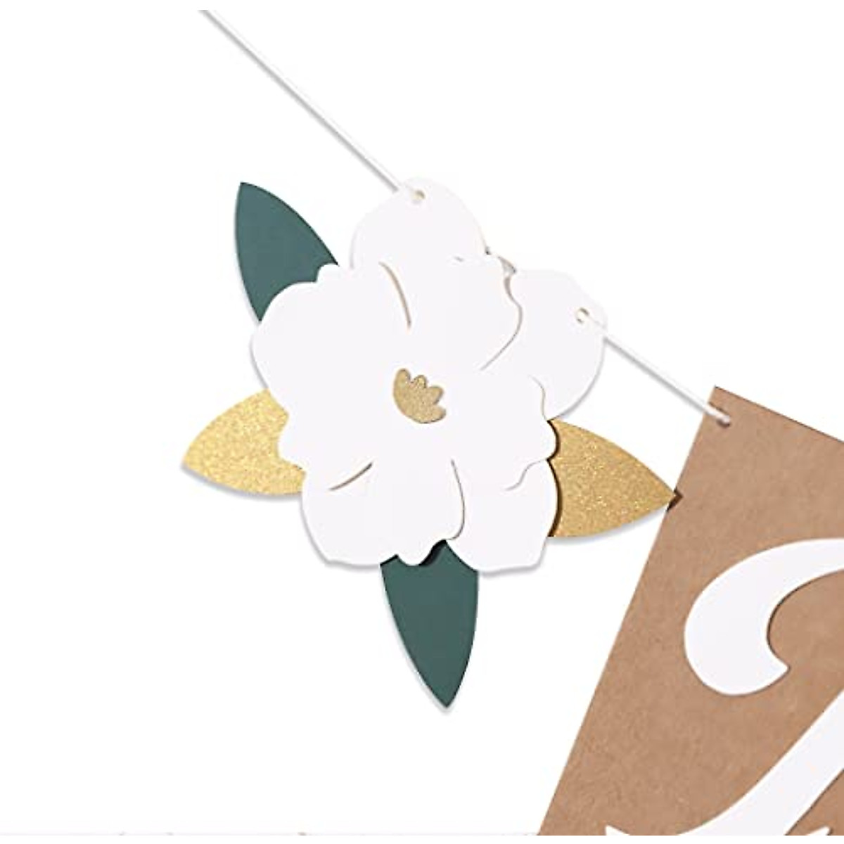 Bride to Be Banner - Magnolia Floral Bride to Be Banner, Bridal Shower Decorations, Miss to Mrs Banner, Bachelorette, Engagement and Wedding Party Decorations