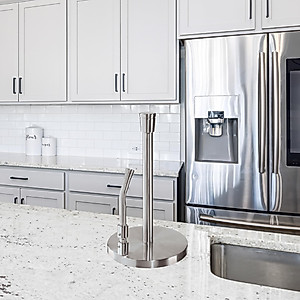 Oggi Stainless Steel Tension Arm Paper Towel Holder, Silver