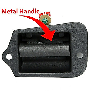 ECOTRIC Upgrade Extended Cab Door Handle Compatible with 1994-2004 Chevy S10/ GMC Sonoma S15 / Isuzu Hombre Pickup Rear 3rd Third Side Door- Replace for Part Number 19211052