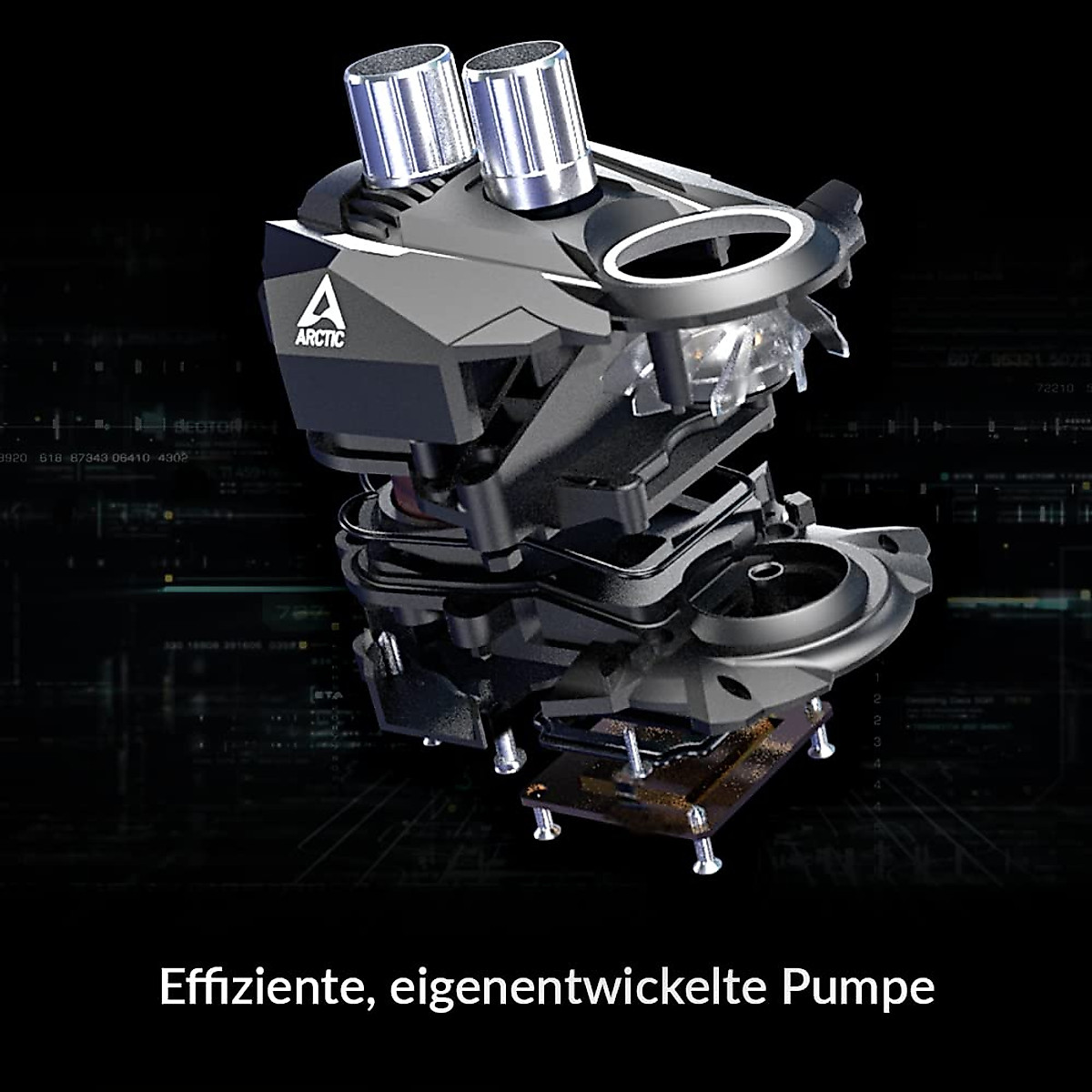 ARCTIC Liquid Freezer - 280 - Multi Compatible All-in-One CPU AIO Water Cooler, Efficient PWM Controlled Pump, Fan Speed: 200-1700 RPM (Controlled via PWM), LGA1700 Compatible - Black