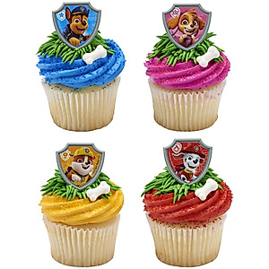 CakeDrake Rescue Dog Doggie Puppy (12) Birthday Party CupCake Favor Decor Rings