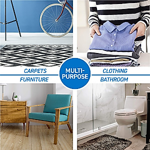 COMMERCIAL CARE Handheld Steam Cleaner, 9-Piece Accessory Set, White, Steamer for Cleaning, Couch Cleaner, Steam Cleaner Carpet and Upholstery