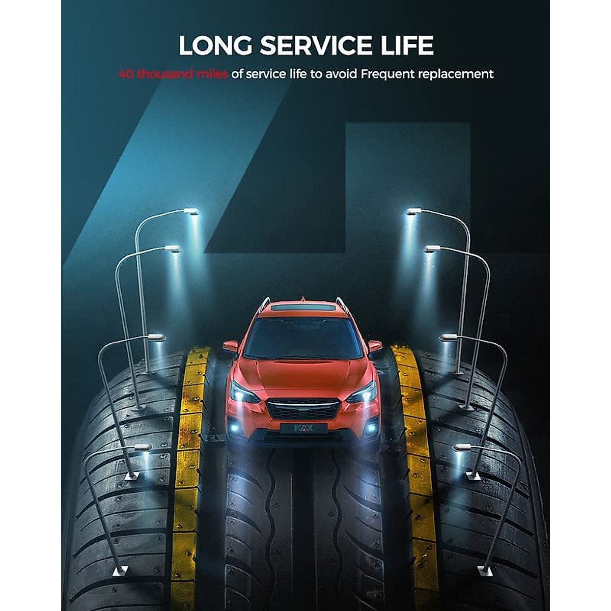 KAC Rear Disc Brake Rotors Drilled & Slotted Replacement for FX35 2003-2012, FX45 2003-2008, Q50 2014-2019, MURANO 2003-2019 Excluding 2008, PATHFINDER 2013-2019, QUEST 2004-2017 Excluding 2010