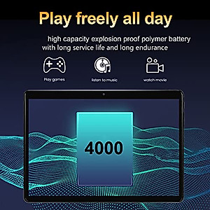 HD 10.1 Inch Android Tablet 8-core IPS High Definition Screen WiFi Bluetooth Voice Call Game Video Learning Tablet SIM Card Communication Function