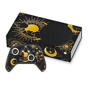 Head Case Designs Officially Licensed Haroulita Sun Moon and Stars Art Mix Vinyl Sticker Gaming Skin Case Cover Compatible with Xbox Series S Console and Controller Bundle
