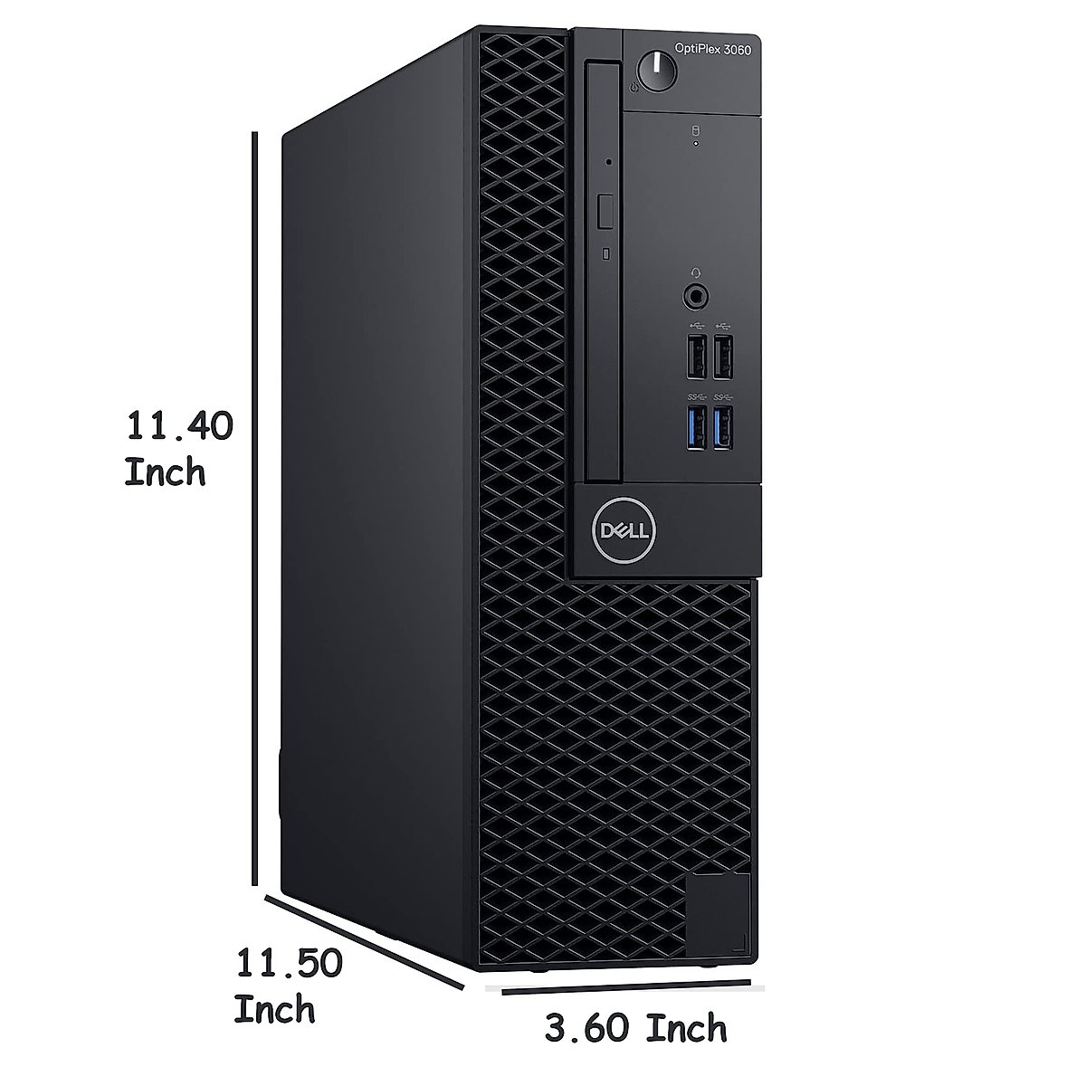Dell Optiplex 3060 SFF Computer Desktop PC, Intel Core i5-8th Gen Processor, 16GB DDR4 Ram, 256GB NVMe Solid State Drive, HDMI, Nvidia GeForce GT 1030 2GB DDR5, WiFi & Bluetooth, Windows 10 (Renewed)