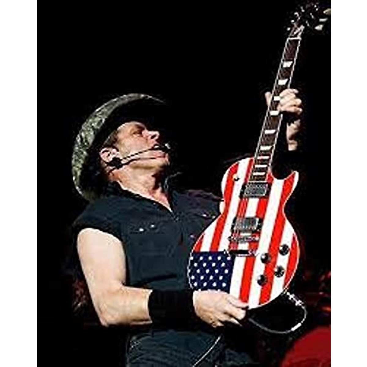 Ted Nugent Metallic Blue 80s Miniature Guitar Signature