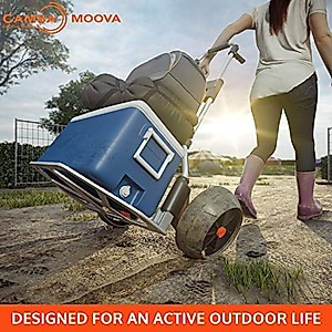 CAMBA Moova Hand Truck; Folding Cart and Dolly; Stair Climbing Wheel Technology; Heavy Duty 220lbs Load Capacity
