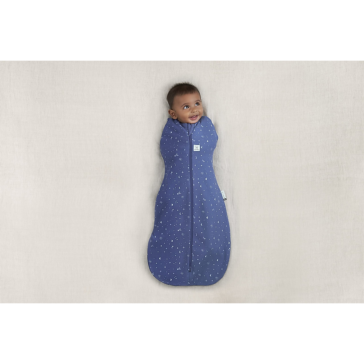 ergoPouch 0.2 TOG Cocoon Baby Sleep Sack 3-6 Months, Swaddle Sleeping Bag, Temperature Control Wearable Blanket (Night Sky)