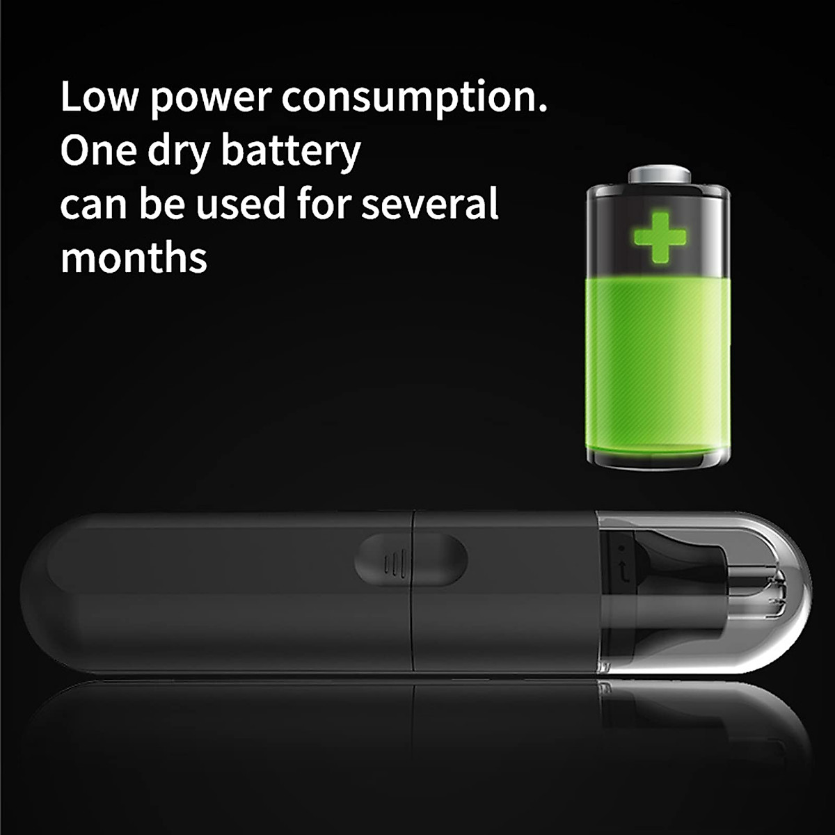 Qisebin Upgraded Nose and Ear Hair Trimmer, Professional Painless Nose Hair Remover for Men and Women, Electric High-speed Rotating Waterproof Stainless Steel Nose Hair Trimmer,Black