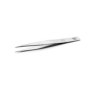 Regine QQ-Nickel-R - Large surface and fine rounded Points, Straight Tip - Tweezer - Nickel Plated - Swiss Made - High Precision Electronics, General, Watch - making Tweezers