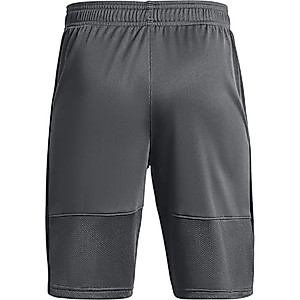 Under Armour Boys' Stunt 3.0 Shorts , Pitch Gray (012)/Mod Gray , Youth Medium