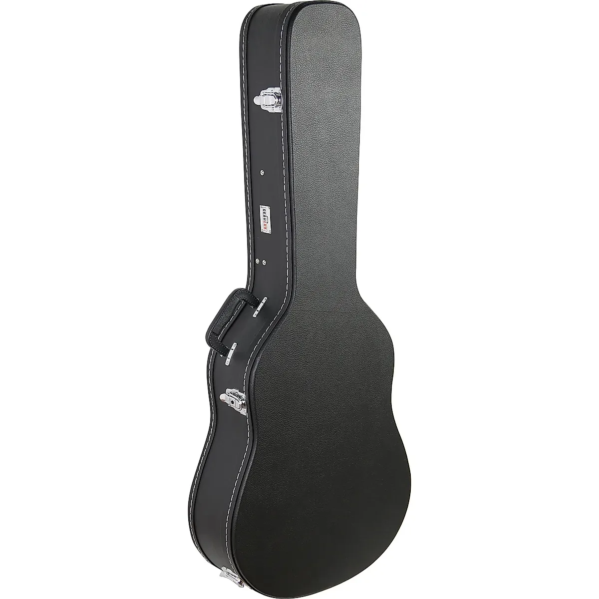 Gearlux Dreadnought Acoustic Guitar Hardshell Case with Accessory Compartment - Black