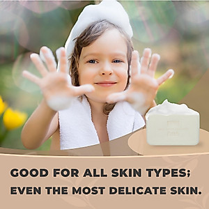 One With Nature Dead Sea Mineral Salt Soap 7oz 3Pk, with Argan Oil & Shea Butter. Dead Sea Salt Contains Magnesium, Sulfur & 21 Essential Minerals. Helps skin conditions, 100% Natural, Fragrance Free