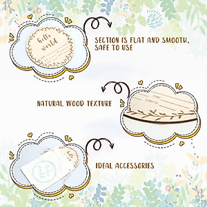 Wooden Baby Announcement Sign, 6 inch Hello World Newborn Sign Newborn Welcome Sign for Photo Prop