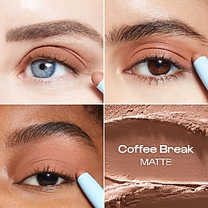 ALLEYOOP 11th Hour Cream Eye Shadow Sticks - Coffee Break (Matte) - Award-winning Eyeshadow Stick - Smudge-Proof and Crease Proof for Over 11 Hours - Easy-To-Apply and Compact for Travel, 0.05 Oz