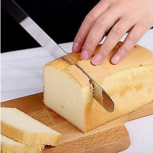 NatureMan 10Inch Serrated Bread Cutter,Bread Slicer,Bread Knife,Stainless Steel Cake Knife, 5 Layers Leveler Slicer