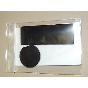 BLACK - 2 PC Calf Hair Archery ADHESIVE Traditional Arrow Rest & Round Style Plate - Recurve - Longbow (RIGHT HAND)