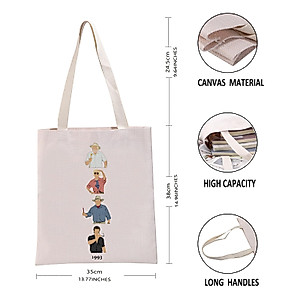 G2TUP Dinosaur Movie Inspired Gift Dinosaur Movie 1993 Movie Character Tote Bag Dinosaur Lover Handbag Jurassic Series Merch (Dinosaur Movie 1993 Movie Character TB)