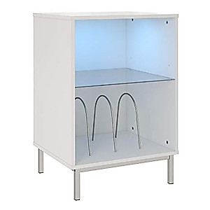 Ameriwood Home Lumina Turntable Stand (White)