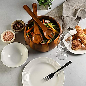 Gibson Home Laurel Acacia Wood Salad Bowl Set, 3 - Piece, Acacia Wood