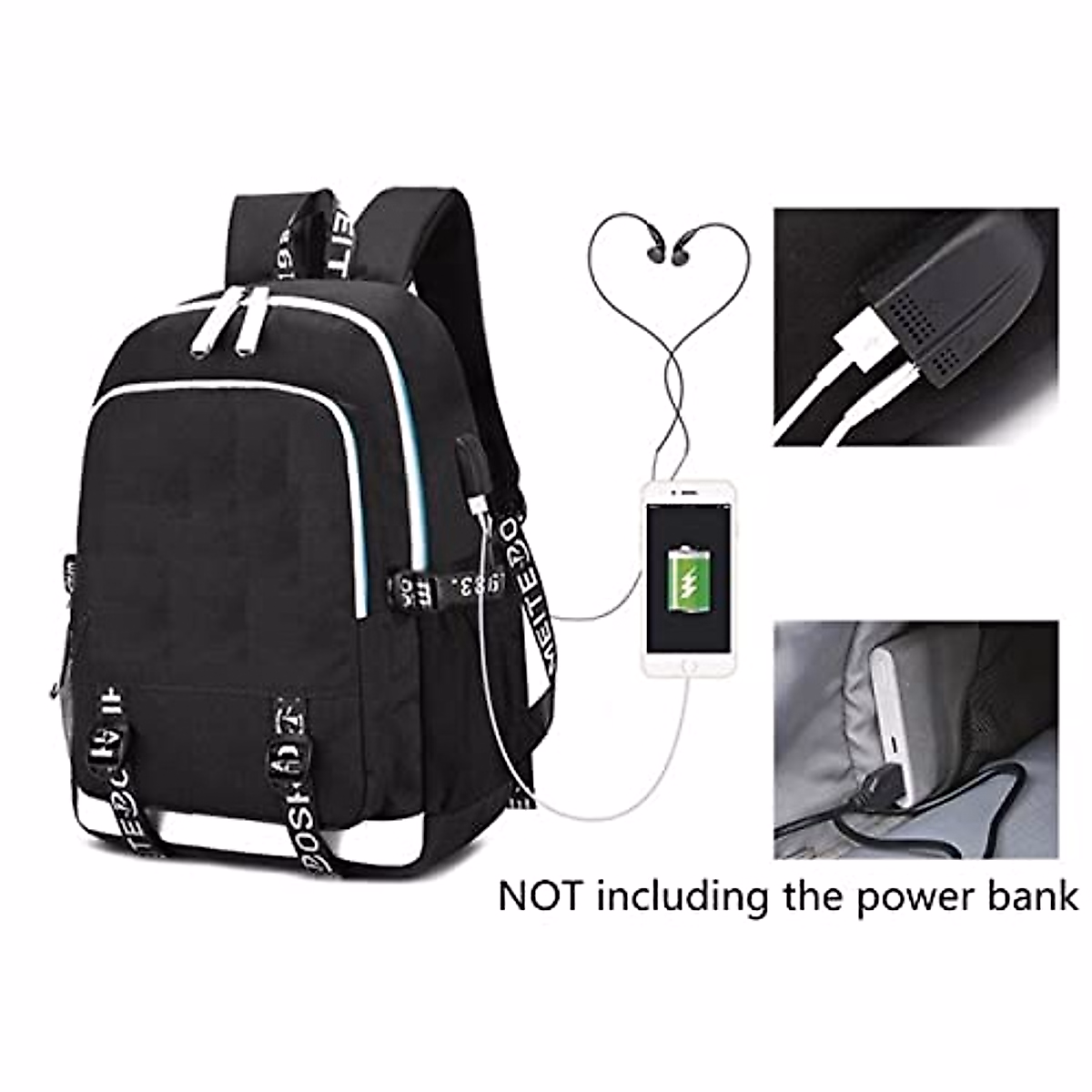 ISaikoy Anime BLUE LOCK Backpack Shoulder Bag Bookbag Student School Bag Daypack Satchel A10