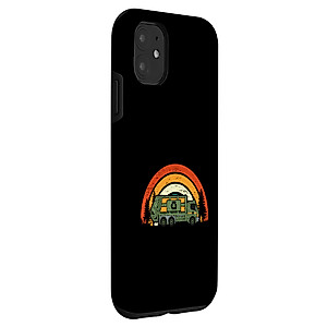 iPhone 11 Retro Garbage Truck Waste Can Trash Collector Case