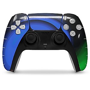 WraptorSkinz Skin Wrap compatible with Sony PS5 DualSense Controller Alecias Swirl 01 Blue (CONTROLLER NOT INCLUDED)