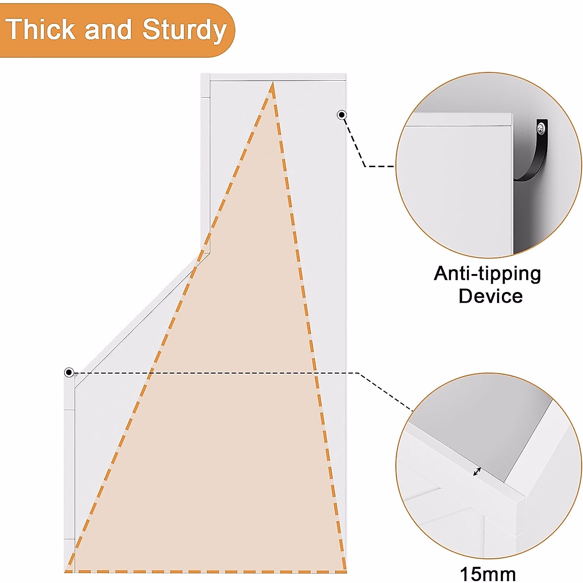 GAOMON Kids Bookshelf, Wooden Toy Storage Organizer with Cubby, Toddler Bookcases Fit for Playroom, Children's Room, Bedroom, Nursery School