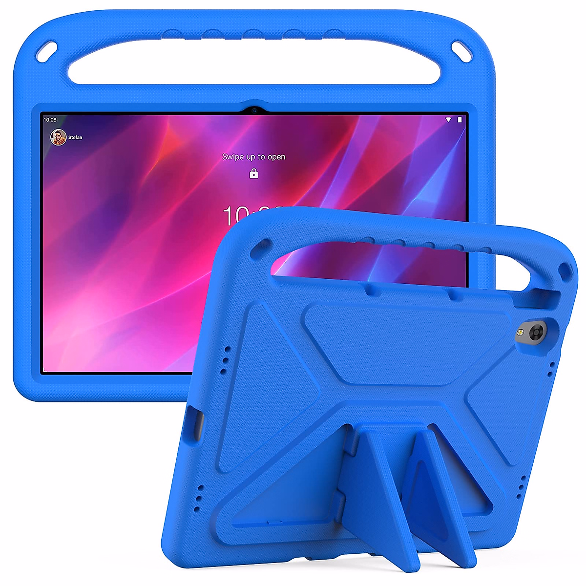 XunyLyee Kids Case for Lenovo Tab P11 Plus (11 Inch), EVA Shockproof Handle Light Weight Stand Cover for Lenovo Tab P11 Plus TB-J616F/ P11 TB-J606F, Blue