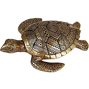 LAIKEARTS Turtle Decor, Handmade Resin Statue Brings Good Luck, Health, Decorations Applicable Home, Living Room, Bedroom, Office Desk Table Indoor.nGifts for Women, Mom, Friends