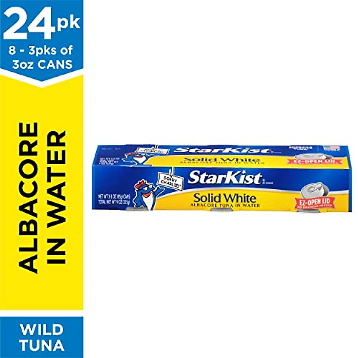 StarKist Solid White Albacore Tuna in Water, 3 oz Cans (Pack of 24)