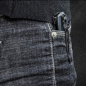 Folding Knife, 6-in-1 Survival Folding Pocket Knife with Glass Breaker, Seatbelt Cutter, Bottle Opener and Steel Serrated Blade ect Multi-Function Emergency Tool