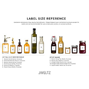 Jweltz 116 Coffee Syrup Labels - Preprinted Custom Coffee Station Stickers for Organization - Includes 86 Minimalist Syrup Dispenser Labels, 30 Coffee Bar Labels - Stainproof & Waterproof