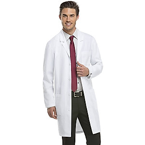 Dickies-83403 Everyday Scrubs Unisex 40 Inch Lab Coat,White,Medium