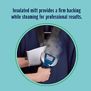 Conair Complete Care Protective Garment Steaming Mitt, Silver and Blue