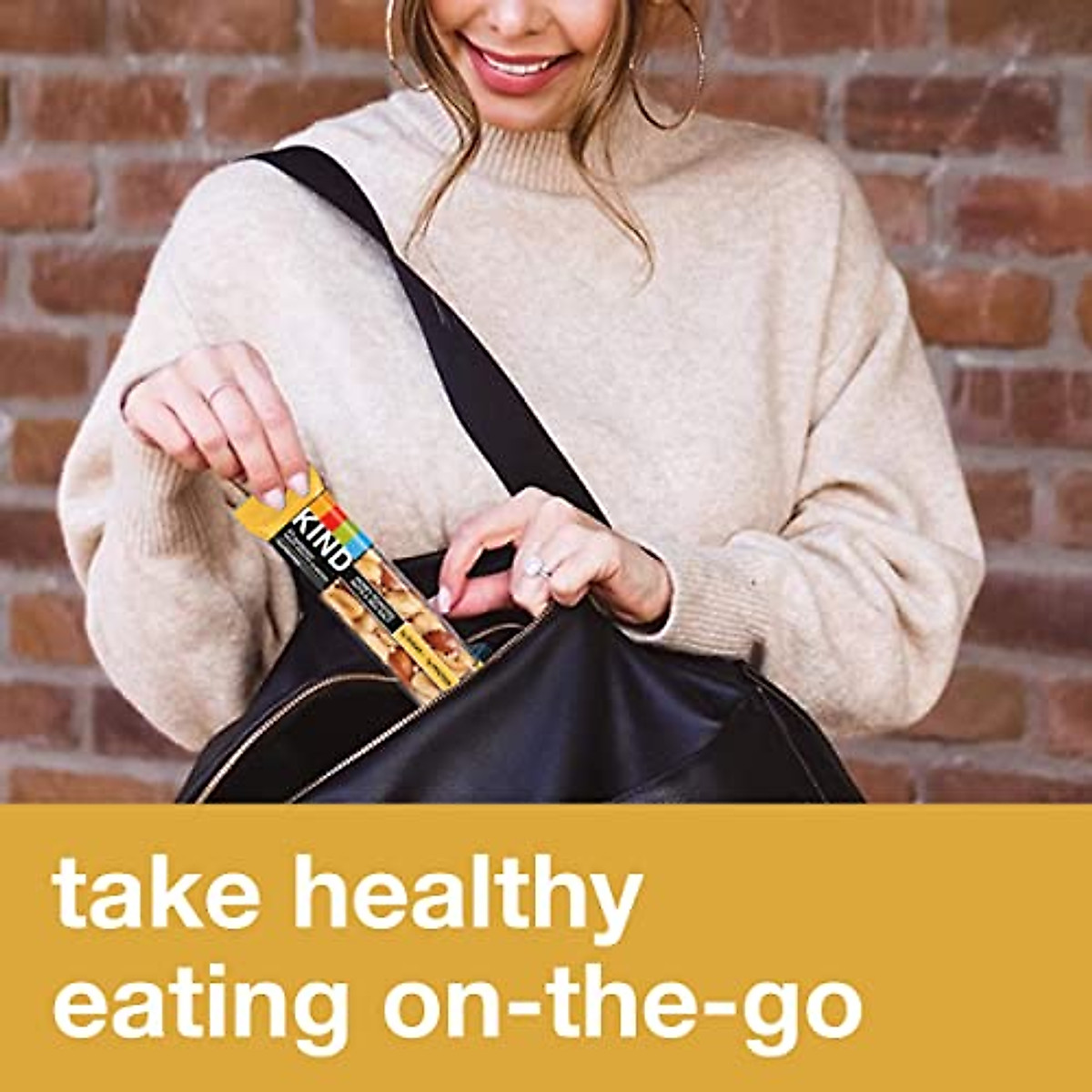 KIND Bars, Honey Roasted Nuts & Sea Salt, Gluten Free, Low Glycemic Index, 1.4oz, 12 Count