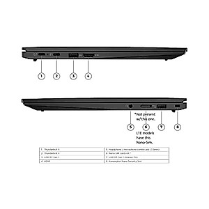 Lenovo Gen 11 ThinkPad X1 Carbon Laptop with Intel Core i7-1365U vPro Processor, 14" WUXGA 100% sRGB Anti-Glare Touchscreen, 16GB LPDDR5 RAM, 1TB Gen4 Performance SSD, Thunderbolt, and Windows 11 Pro