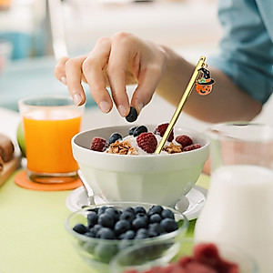 Hemoton 4pcs Halloween Coffee Spoons Stainless Steel Dessert Spoons Pumpkin Skull Tea Spoon Coffee Stirring Spoon Set for Halloween Family Gatherings Table Decoration